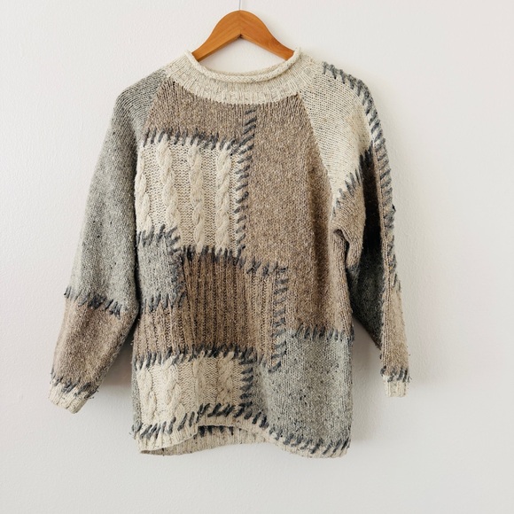 Rosanna | Sweaters | Vintage Rosanna Patchwork Rabbit Hair Wool Blend ...